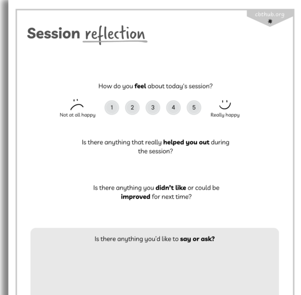 Session reflection - CBT Hub