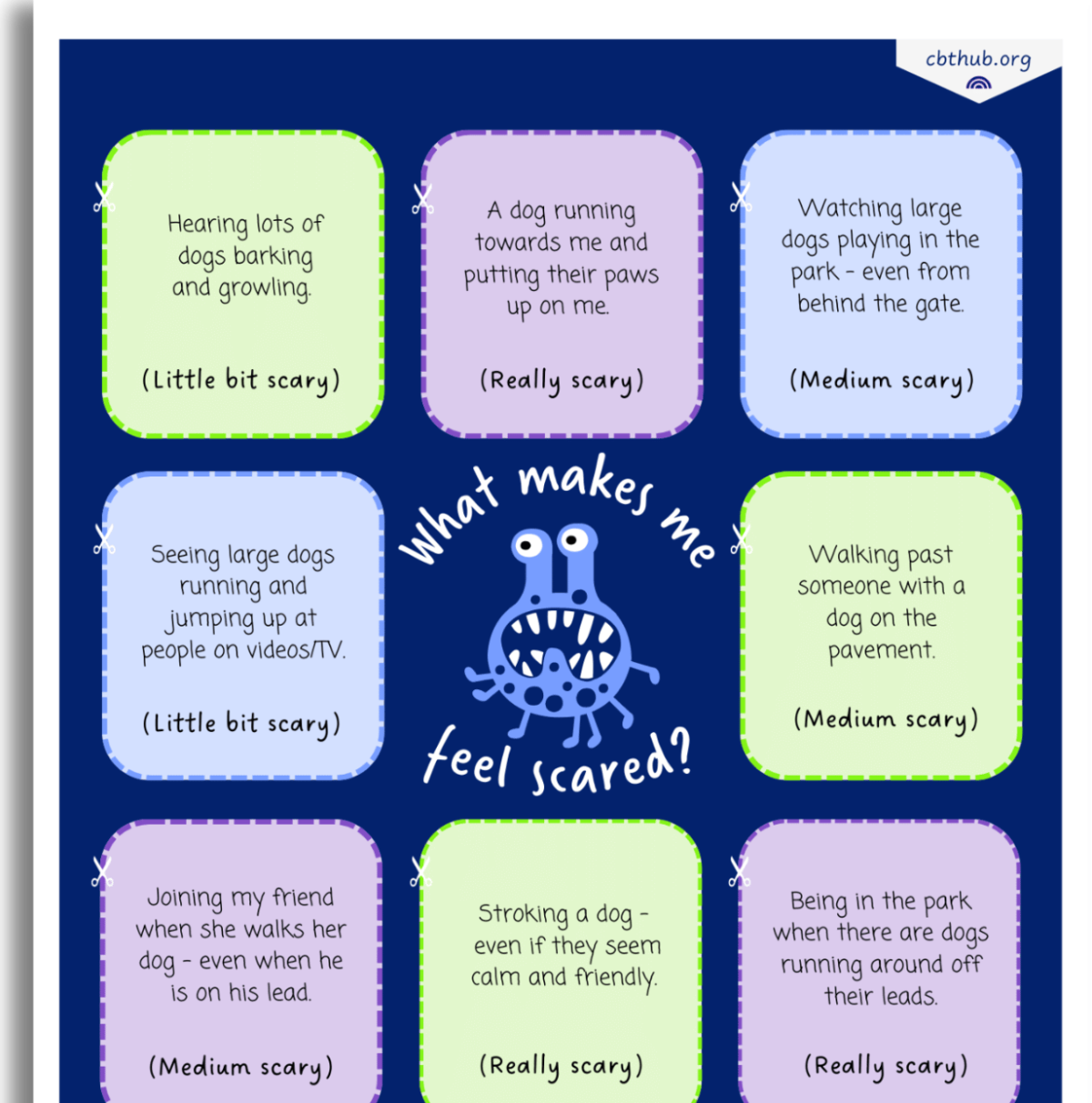 CBT Worksheets for Phobias in Children | Graded Exposure Tools