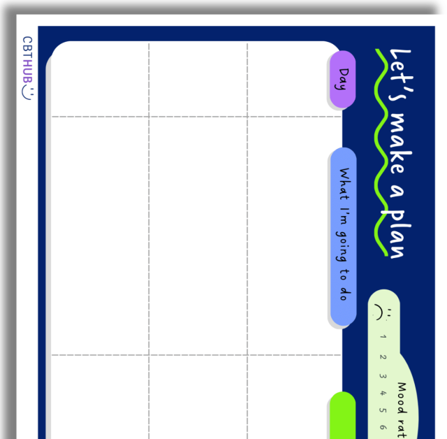 Low Mood CBT Worksheets for Children | Behavioural Activation