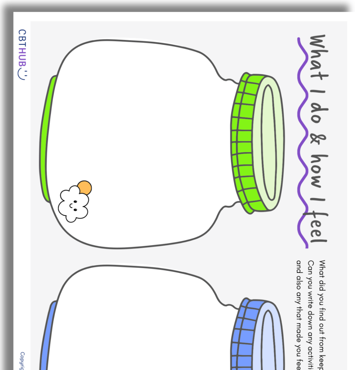 Low Mood CBT Worksheets for Children | Behavioural Activation