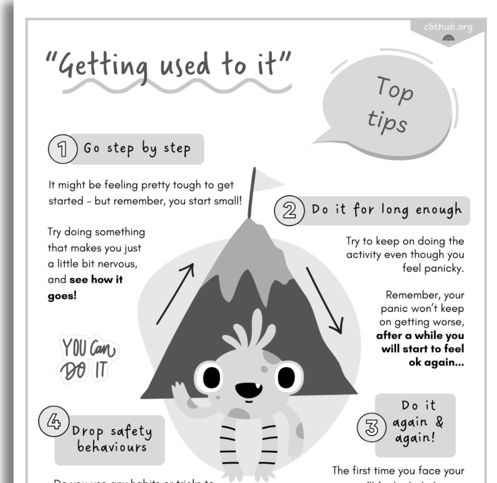 Getting Used To It | Graded Exposure Worksheet for Children