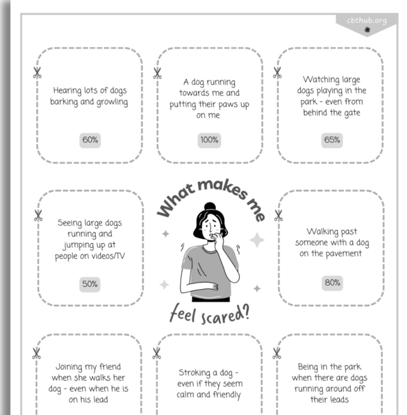 What makes me feel scared? (example) - CBT Hub