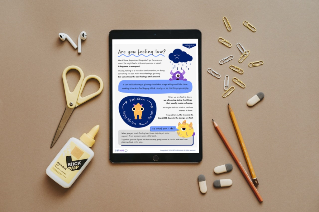 Low Mood CBT Worksheets for Children | Behavioural Activation