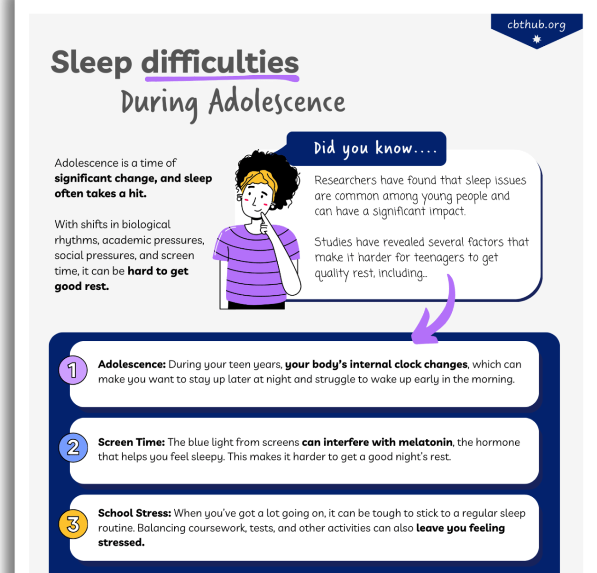 CBT Worksheets for Teen Sleep | Relaxation & Sleep Hygiene