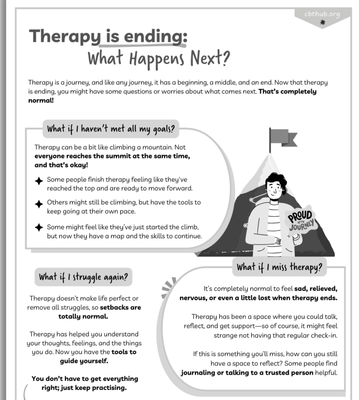 Therapy Is Ending | Free CBT Worksheet for Teenagers