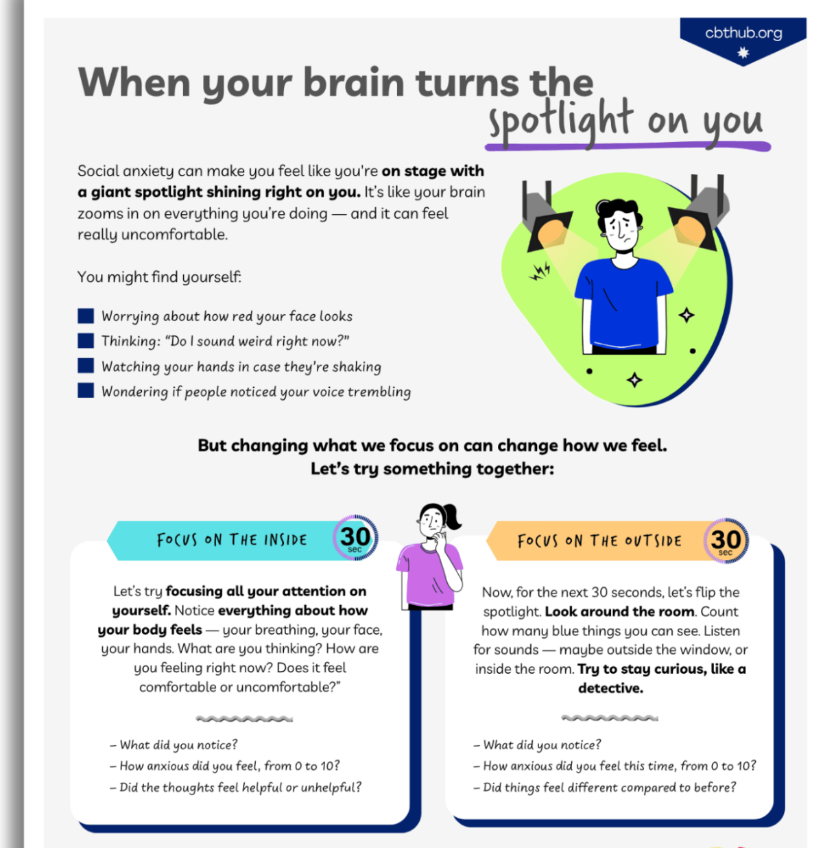 CBT Worksheets for Teenage Social Anxiety | CBT HUB